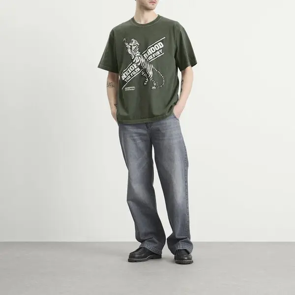 NEIGHBORHOOD Ss-17 Tiger T-shirt - Green