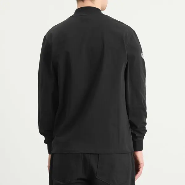 MALBON Mock Neck Long Sleeve T-shirt