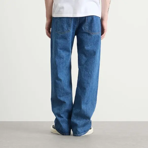 NOMARHYTHM TEXTILE Bandana Embroidery Wide Leg Jeans
