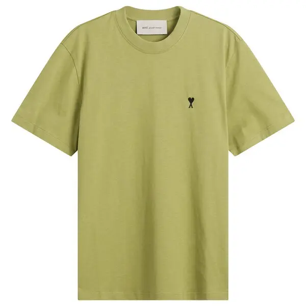 AMI Paris Contrasted Adc T-shirt - Matcha