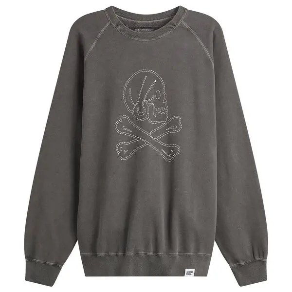 NEIGHBORHOOD Pigment Dyed Sweat Shirt - Black
