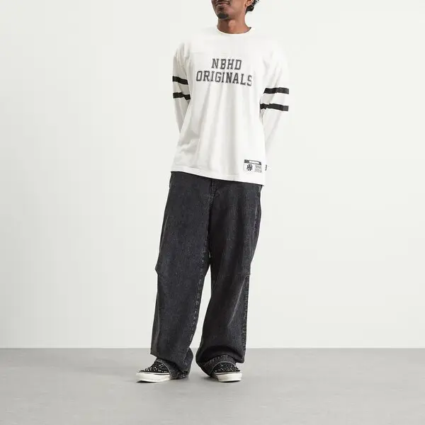 NEIGHBORHOOD Long Sleeve Football Shirt - White
