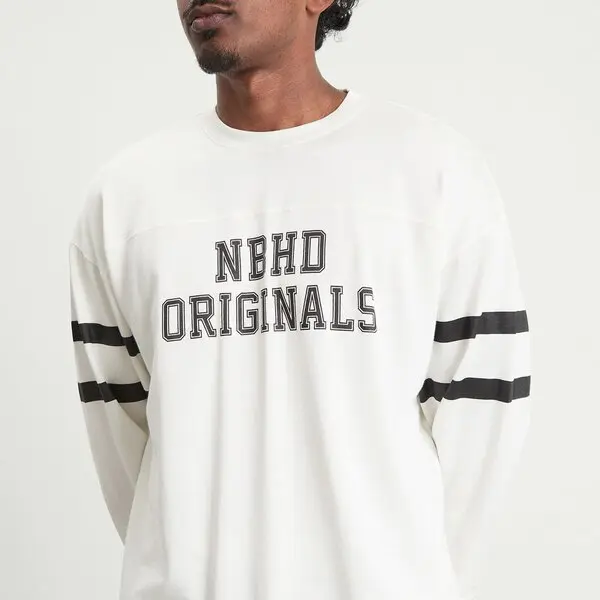NEIGHBORHOOD Long Sleeve Football Shirt - White
