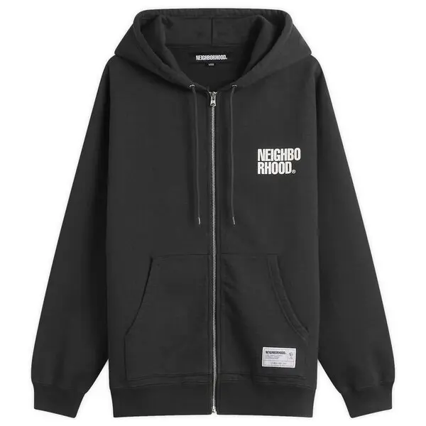 NEIGHBORHOOD Classic Logo Zip Hoodie - Black