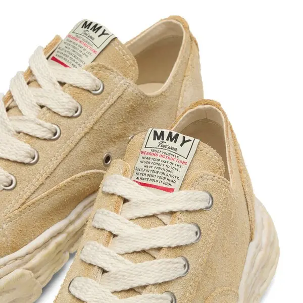 Mihara Yasuhiro Peterson 23 Vintage Suede Low-top Sneakers - White