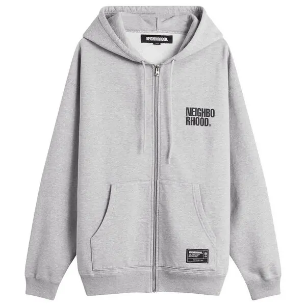 NEIGHBORHOOD Classic Logo Zip Hoodie - Gray