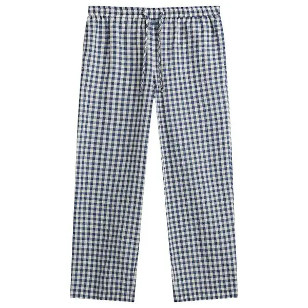 DUNST Pyjama Slacks In | Size: | Cotton/polyester | End Clothing - Navy Check