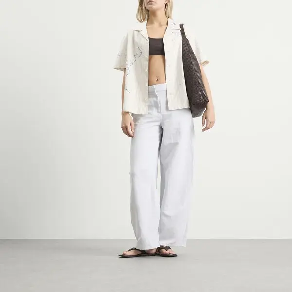 DUNST Hand-drawing Open Collared Shirt