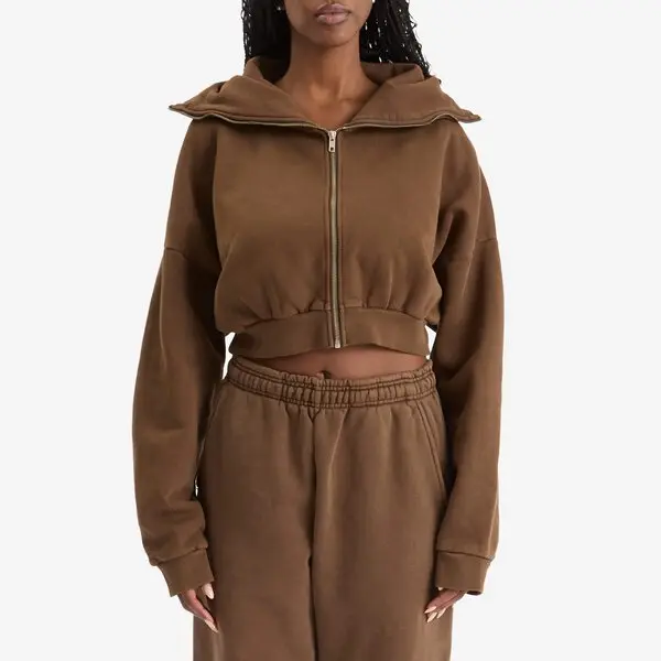 ENTIRE STUDIOS Cropped Full Zip Hoodie