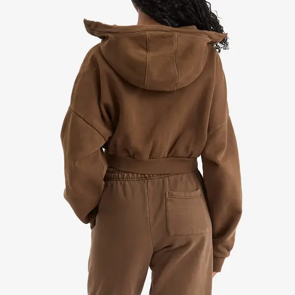 ENTIRE STUDIOS Cropped Full Zip Hoodie