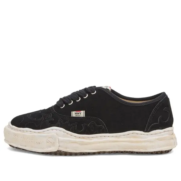 Mihara Yasuhiro Baker Western Detail Suede Low-top - Black