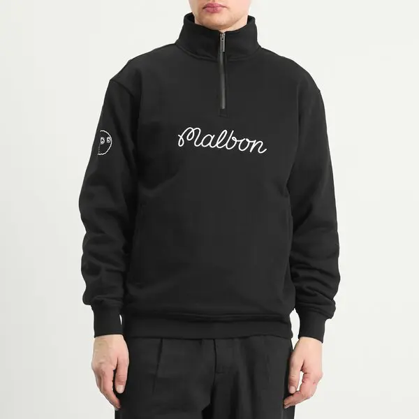 MALBON Collegiate Quarter-zip Sweatshirt