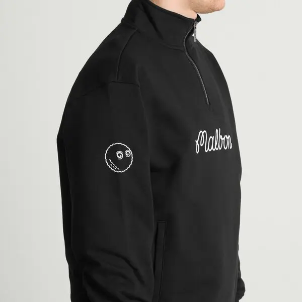 MALBON Collegiate Quarter-zip Sweatshirt