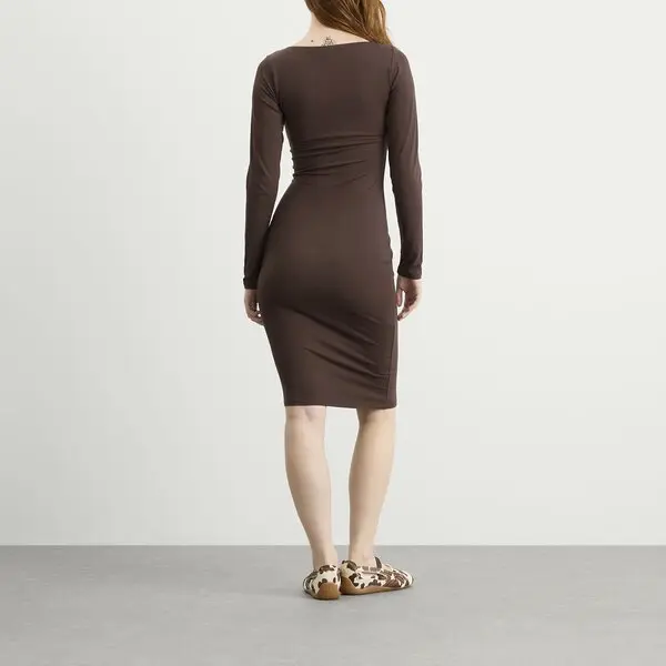 SKIMS Smooth Layers Long Sleeve Midi Dress