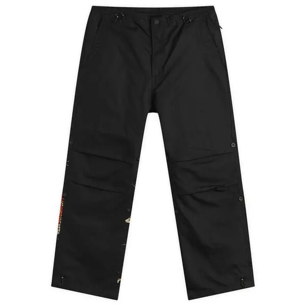 MAHARISHI Polar Bear Chimera Embroidered Loose Snopants - Black