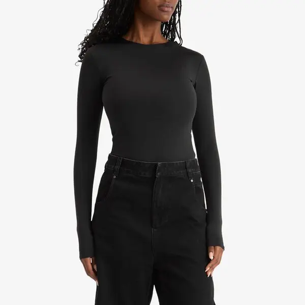 ENTIRE STUDIOS Long Sleeve Bodysuit - Soot