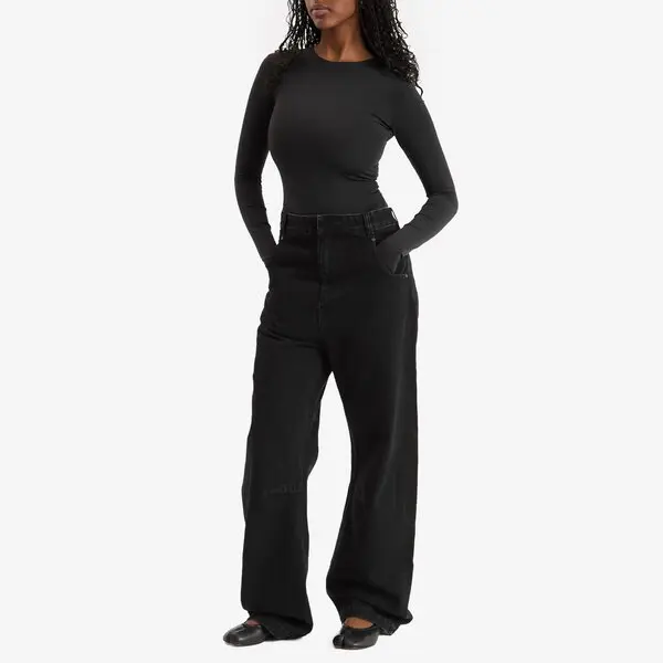 ENTIRE STUDIOS Long Sleeve Bodysuit - Soot