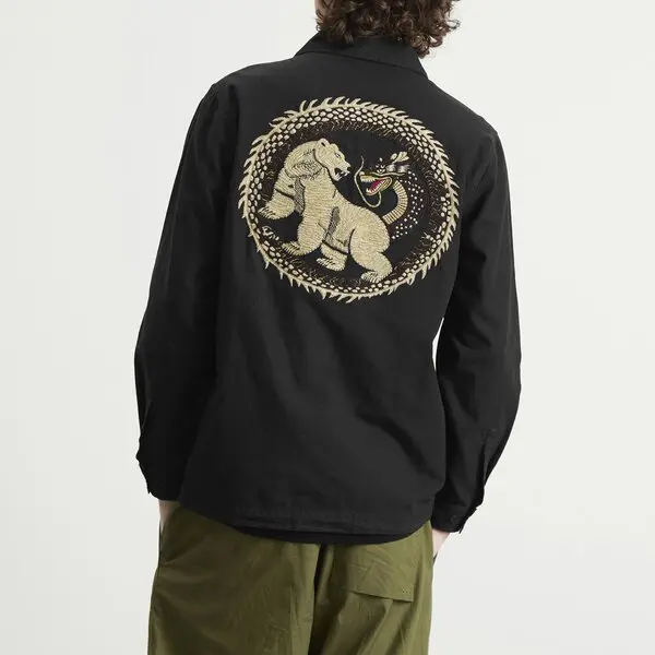 MAHARISHI Polar Bear Chimera Embroidered Ripstop Shirt