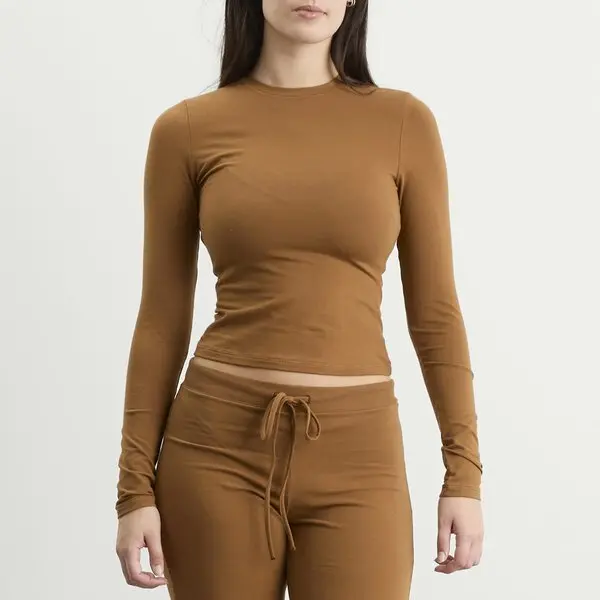 SKIMS Cotton Jersey Long Sleeve Top