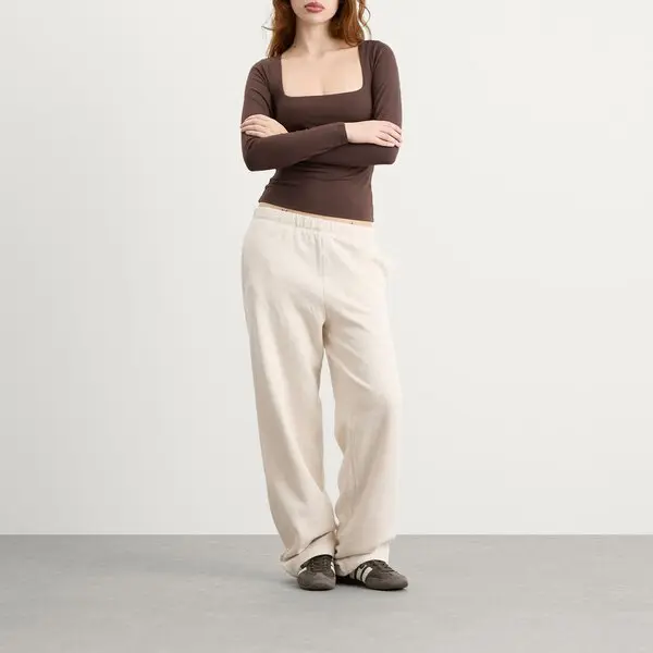 SKIMS Smooth Layers Square Neck Long Sleeve Top