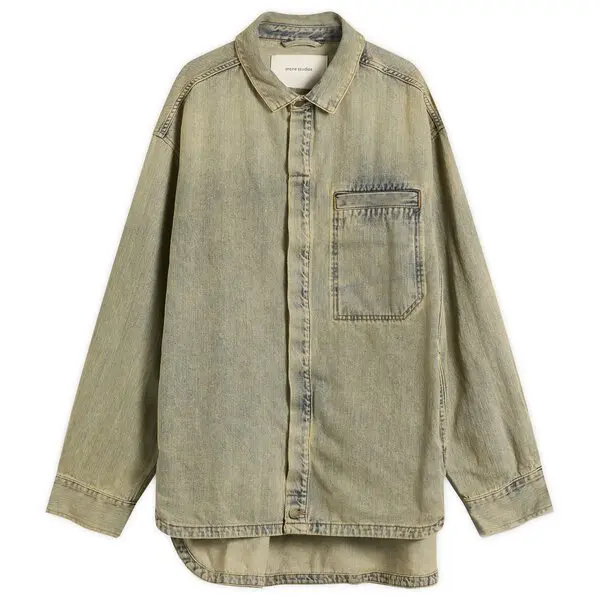 ENTIRE STUDIOS Herculean Denim Shirt - Surface Wave