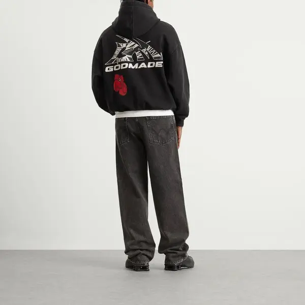 GOD MADE Gm Logo Wrapped Hoodie