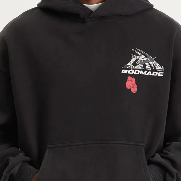 GOD MADE Gm Logo Wrapped Hoodie