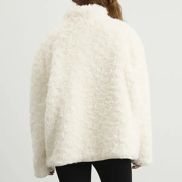 SKIMS Faux Fur Zip Up Jacket