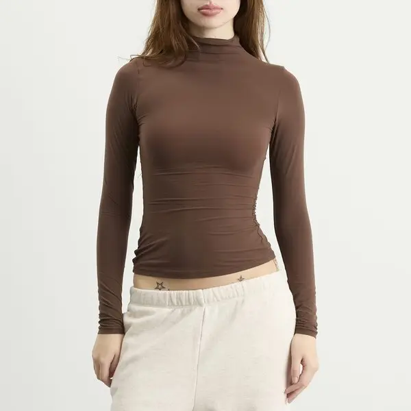 SKIMS Fits Everybody Long Sleeve High Neck Top