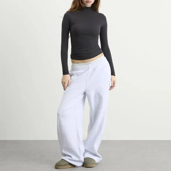 SKIMS Fits Everybody Long Sleeve High Neck Top - Onyx