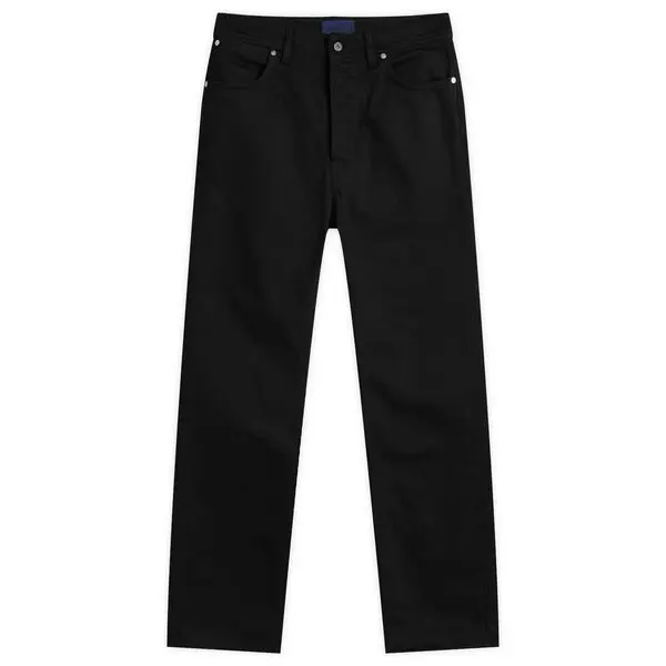 Stone Island Bull Denim-tc Straight Jeans - Black