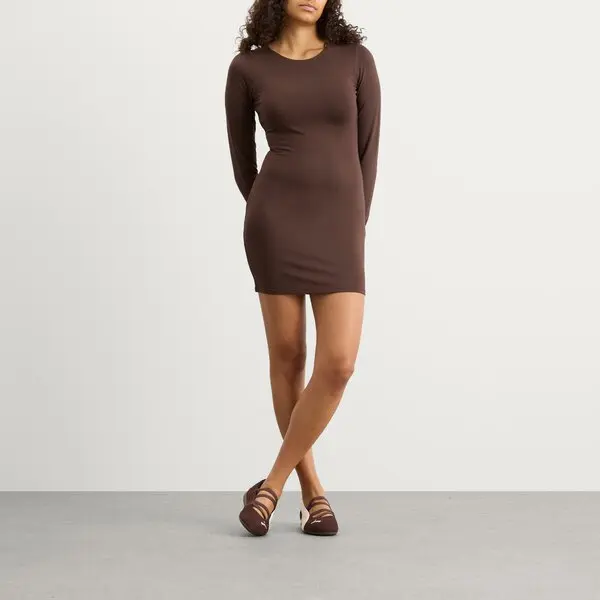 SKIMS Smooth Layers Crewneck Tunic Mini Dress