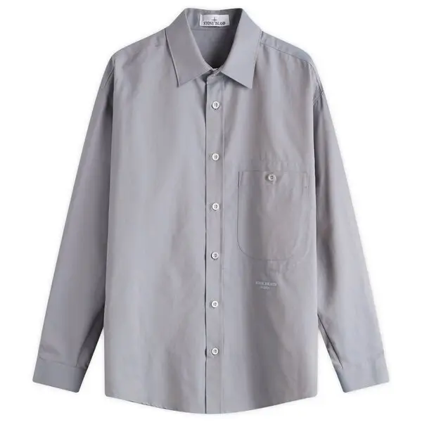 Stone Island Marina Oxford Overshirt - Blue