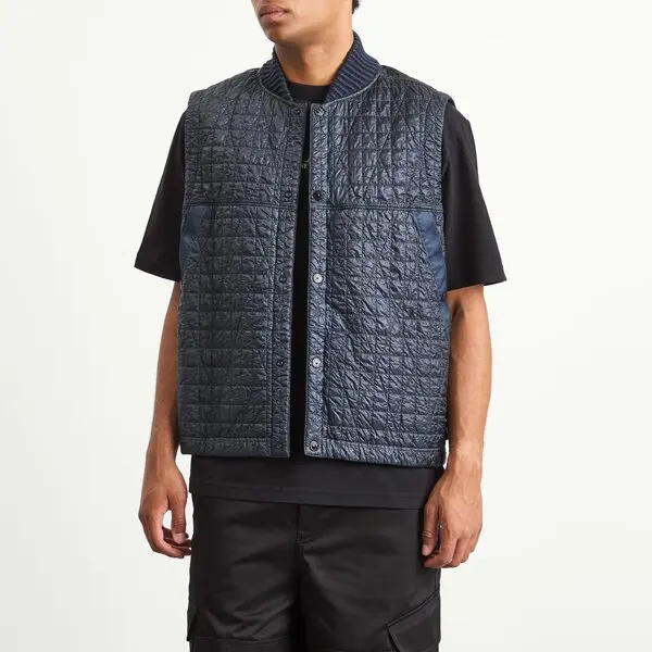 Stone Island Crinkle Reps Quilted-tc Vest