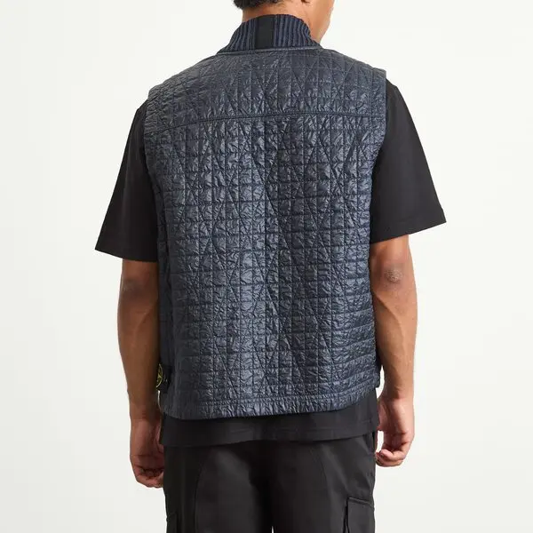Stone Island Crinkle Reps Quilted-tc Vest