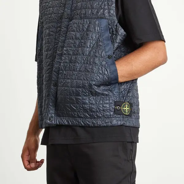 Stone Island Crinkle Reps Quilted-tc Vest