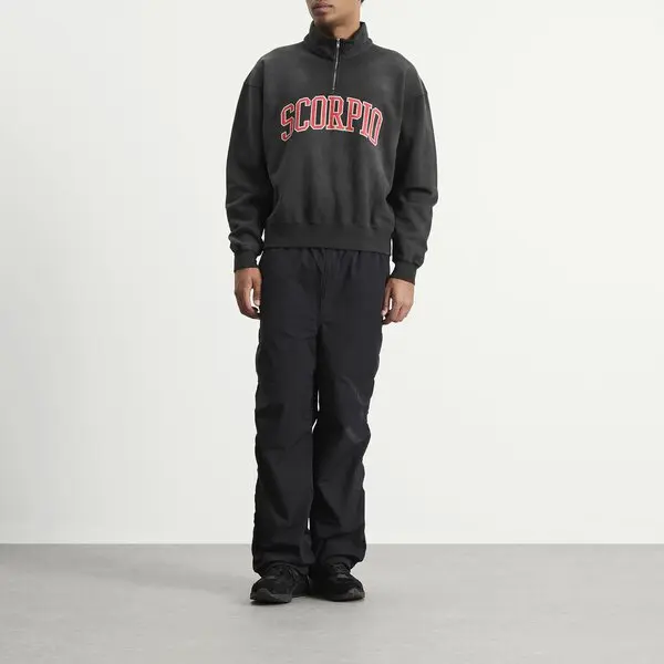 BEAMS Fade Souvenir Half Zip Sweatshirt