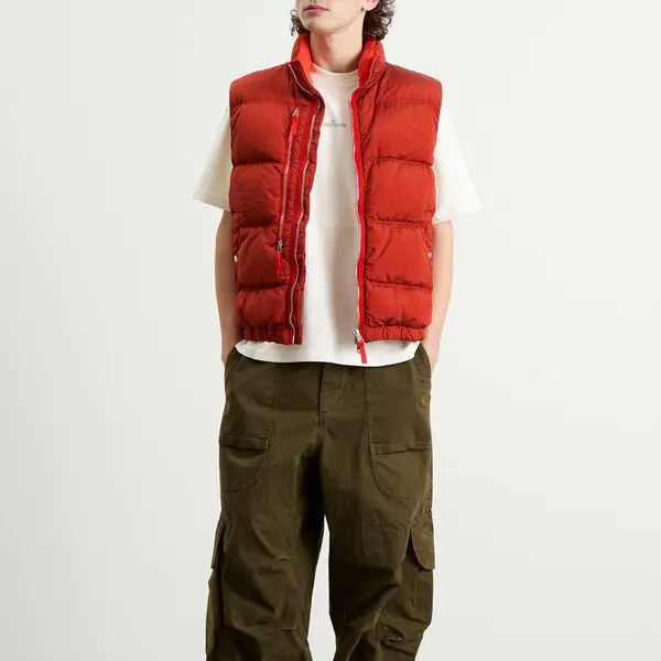 Stone Island Nylon Metal Econyl Down Vest - Scarlet