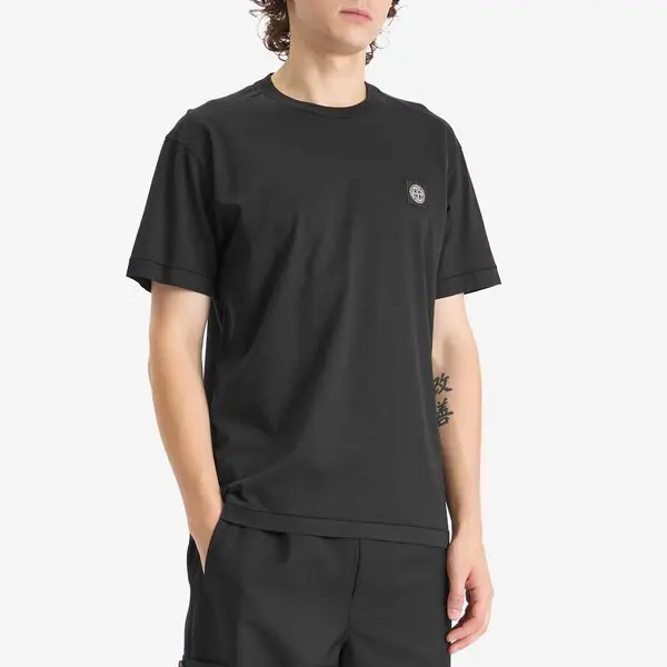 Stone Island Patch Logo T-shirt - Black