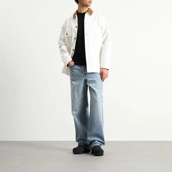 BEAMS Waffle Crew Neck Sweatshirt