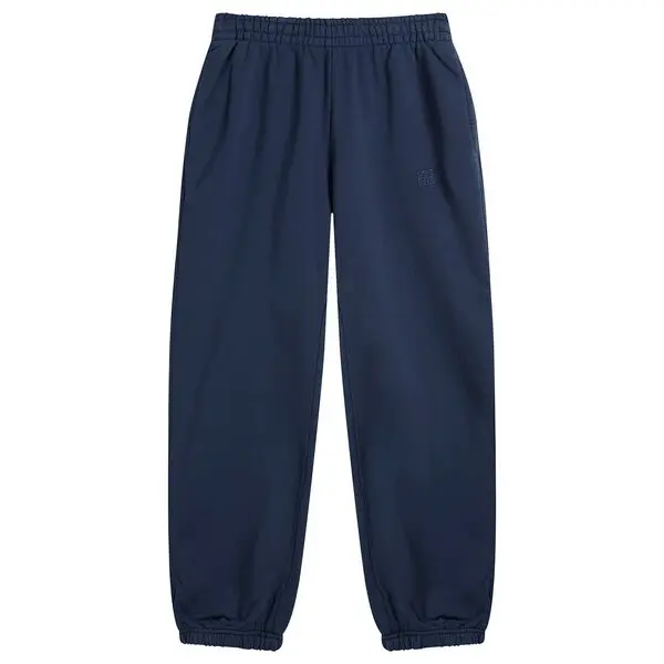 ANINE BING Karter Framed Monogram Sweatpants - Washed Navy