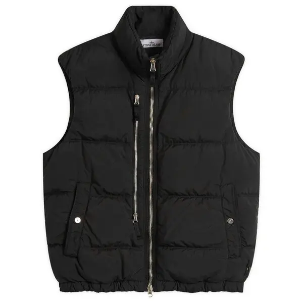 Stone Island Nylon Metal Econyl Down Vest - Black