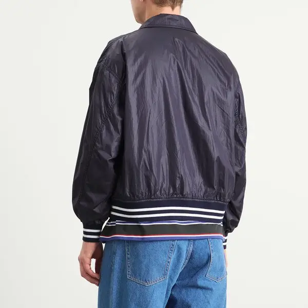 BEAMS B Satin Varsity Jacket