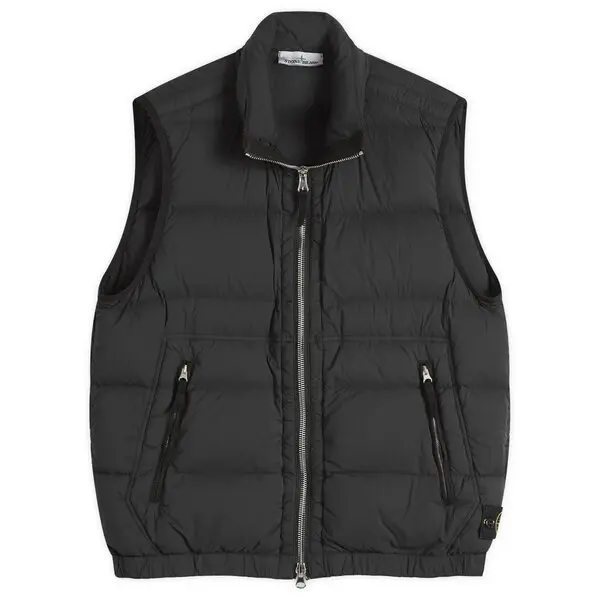 Stone Island Seamless Tunnel Nylon Down-tc Vest - Black