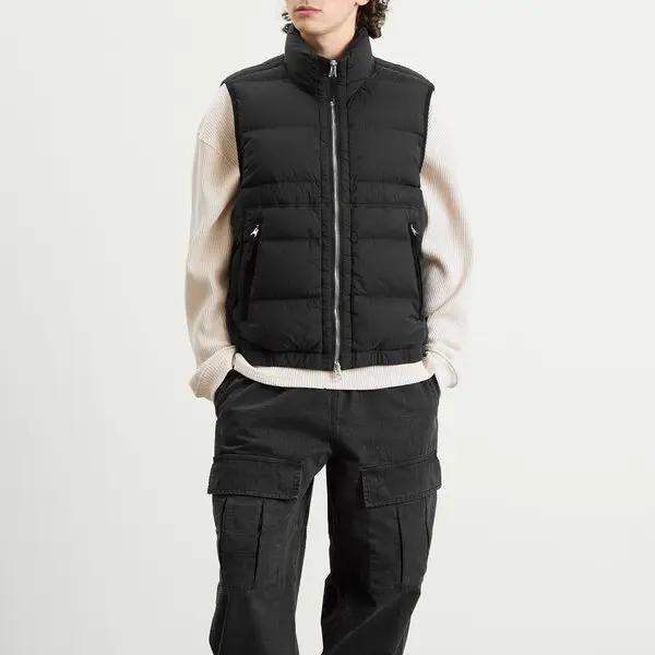 Stone Island Seamless Tunnel Nylon Down-tc Vest - Black