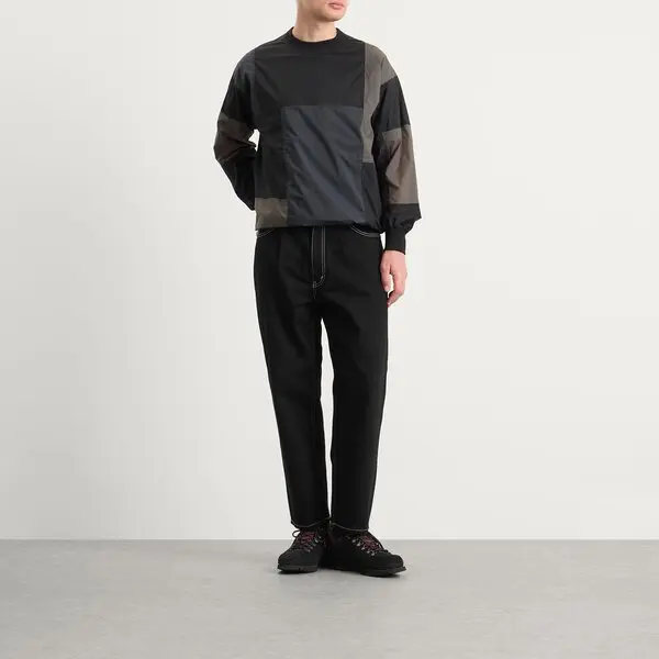 BEAMS Wide Tapered Denim Jeans