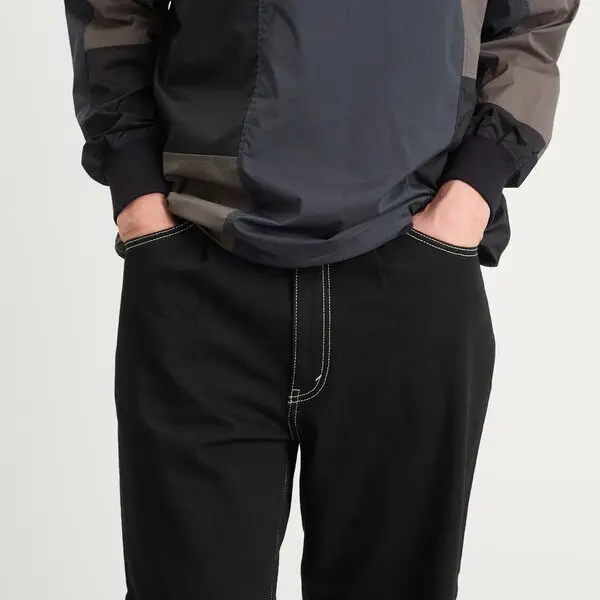 BEAMS Wide Tapered Denim Jeans