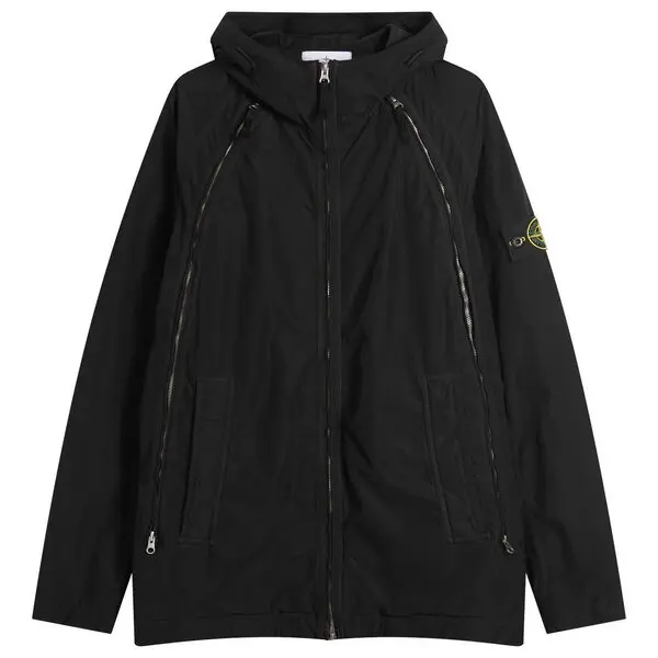 Stone Island David Light-tc Hooded Jacket - Black