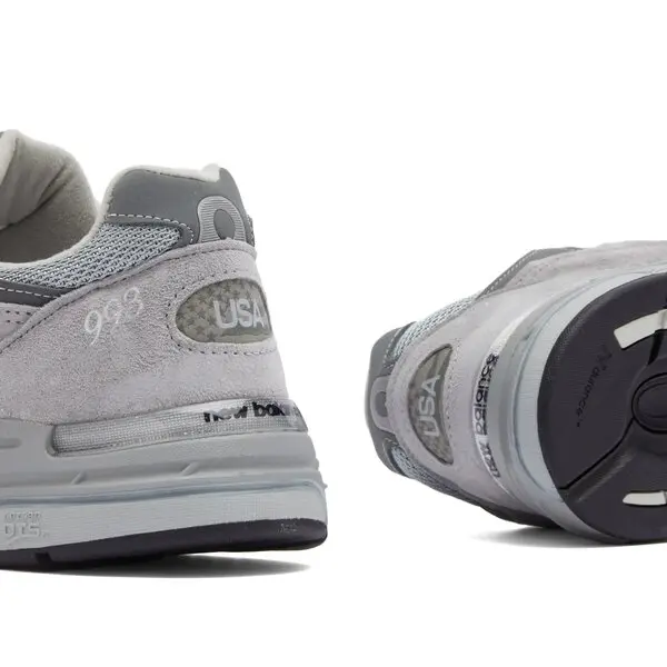 NEW BALANCE M993gl Made In Usa Suede And Mesh Sneakers - Grey