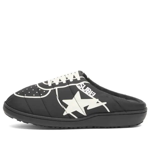 A BATHING APE X Subu Puffer Sandals - Black